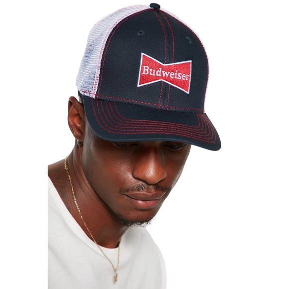Budweiser | Accessories | Budweiser Trucker Snapback Hat Cap Unisex ...